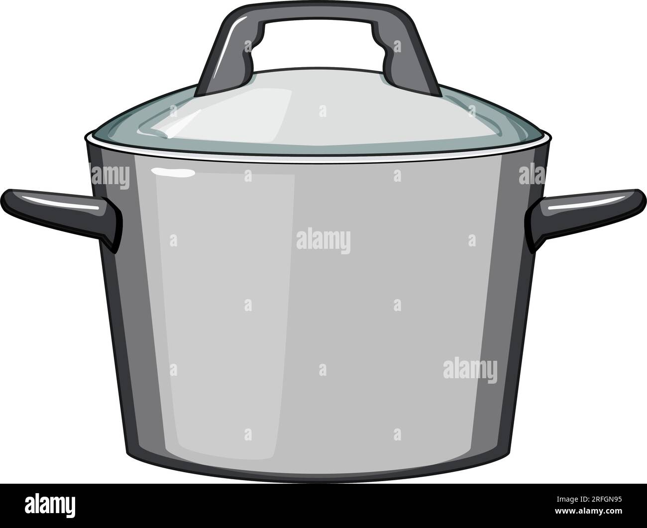 homemade sauce pan cartoon vector illustration Stock Vector Image & Art - Alamy