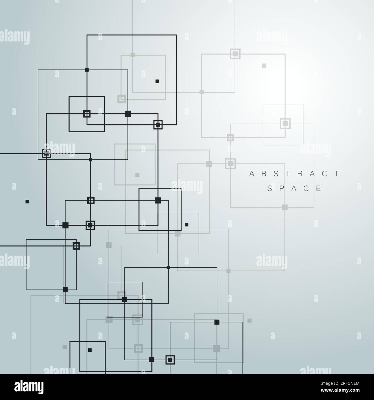 Vector connections with dots and lines on blue background Stock Vector ...