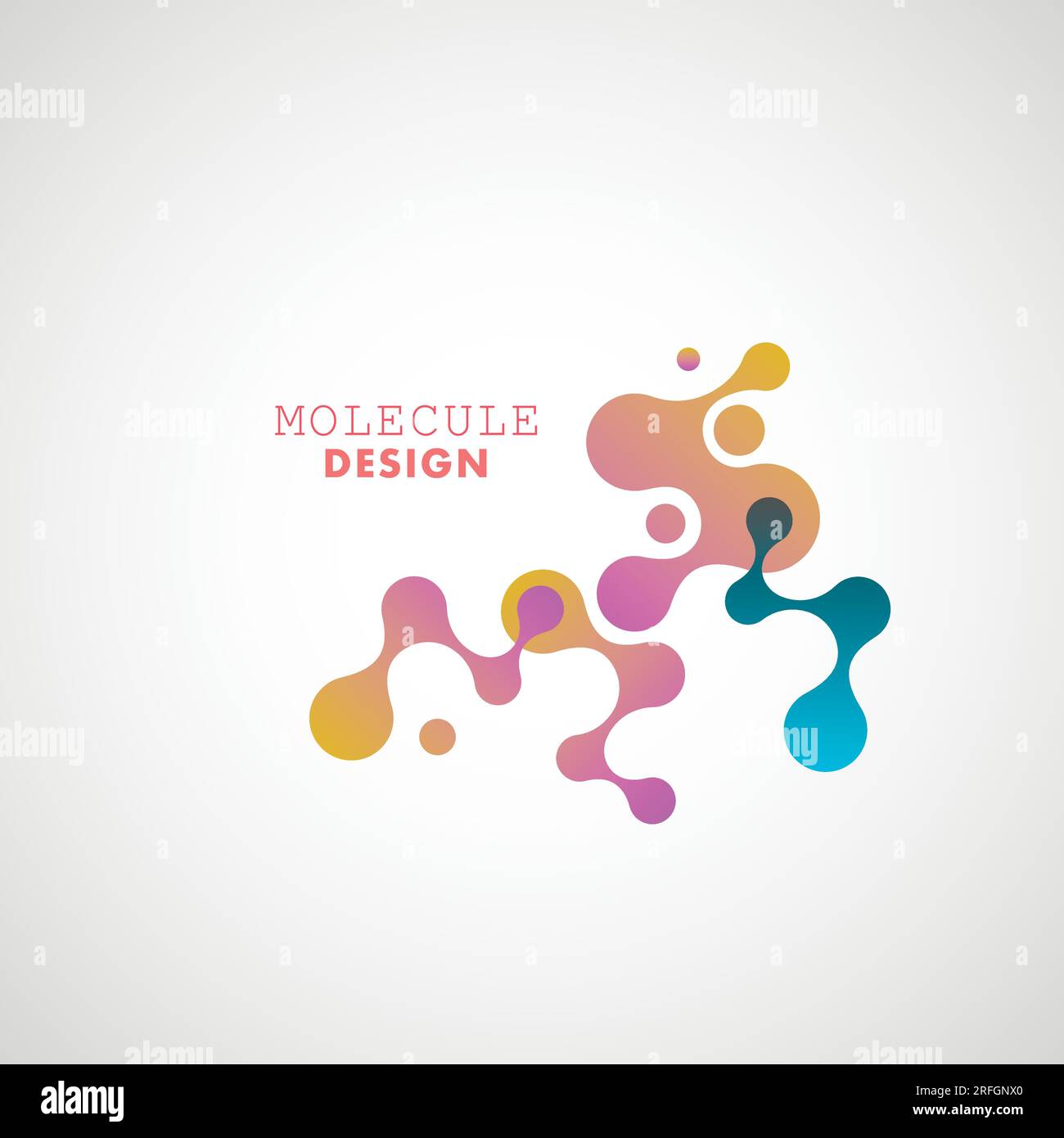 Abstract volumetric purple molecules white background Stock Vector ...