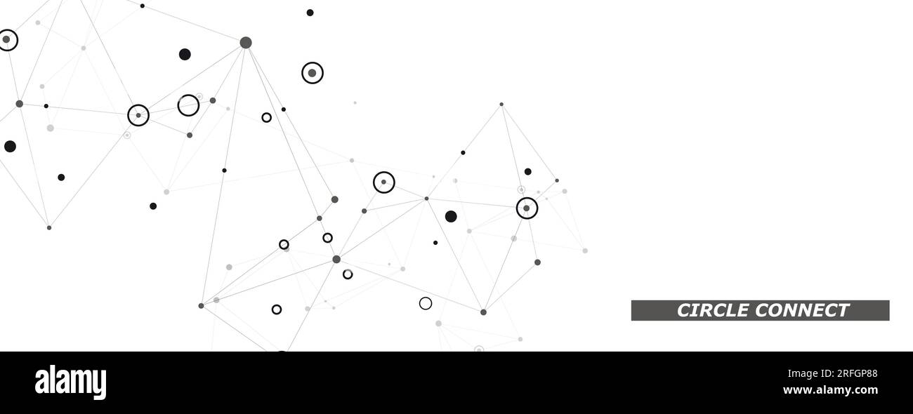 Pattern with connection technology. Global network connection. White ...