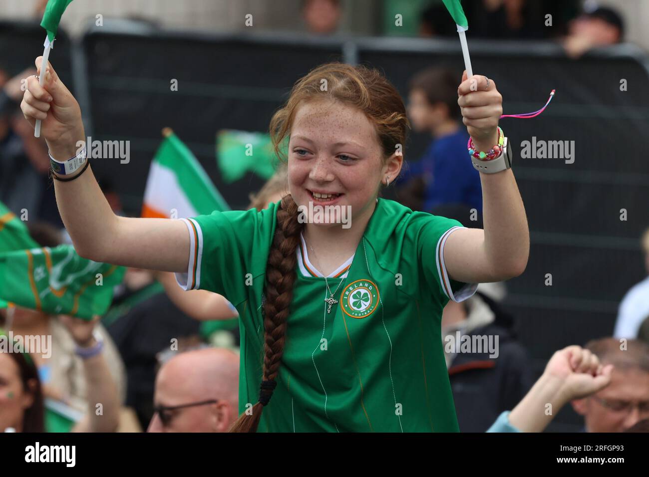 Republic of Ireland supporter Madison McKenzie during a public ...