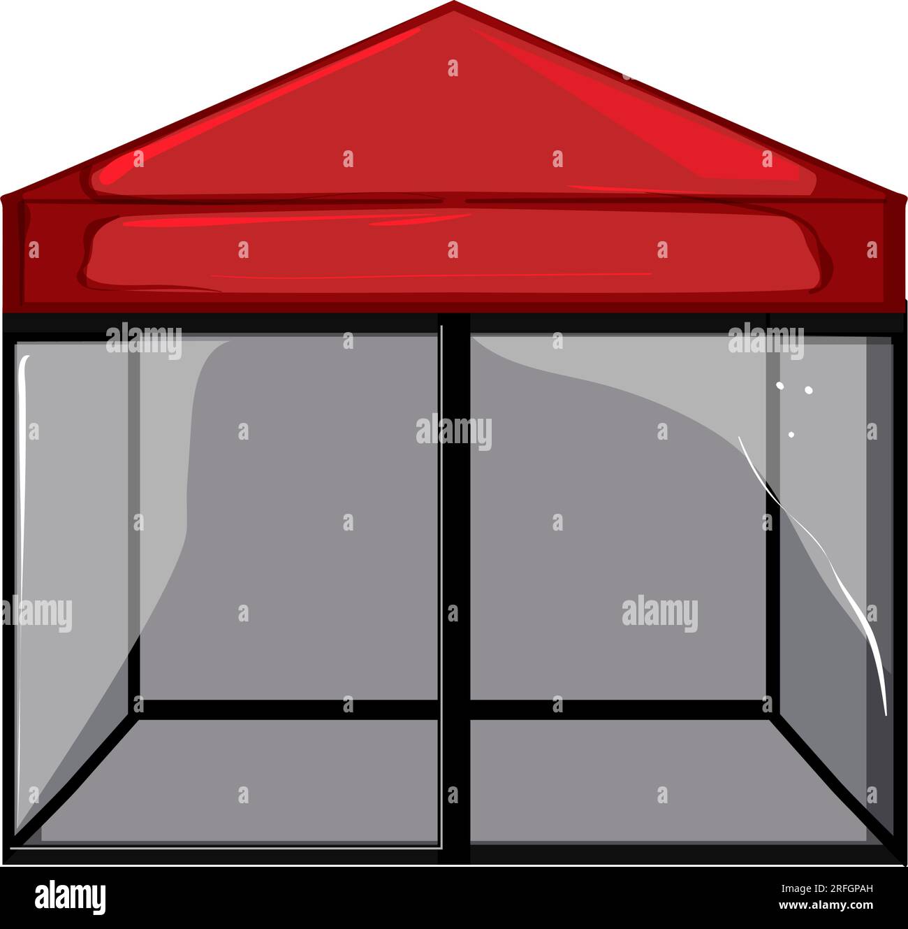 wedding tent garden cartoon vector illustration Stock Vector Image ...