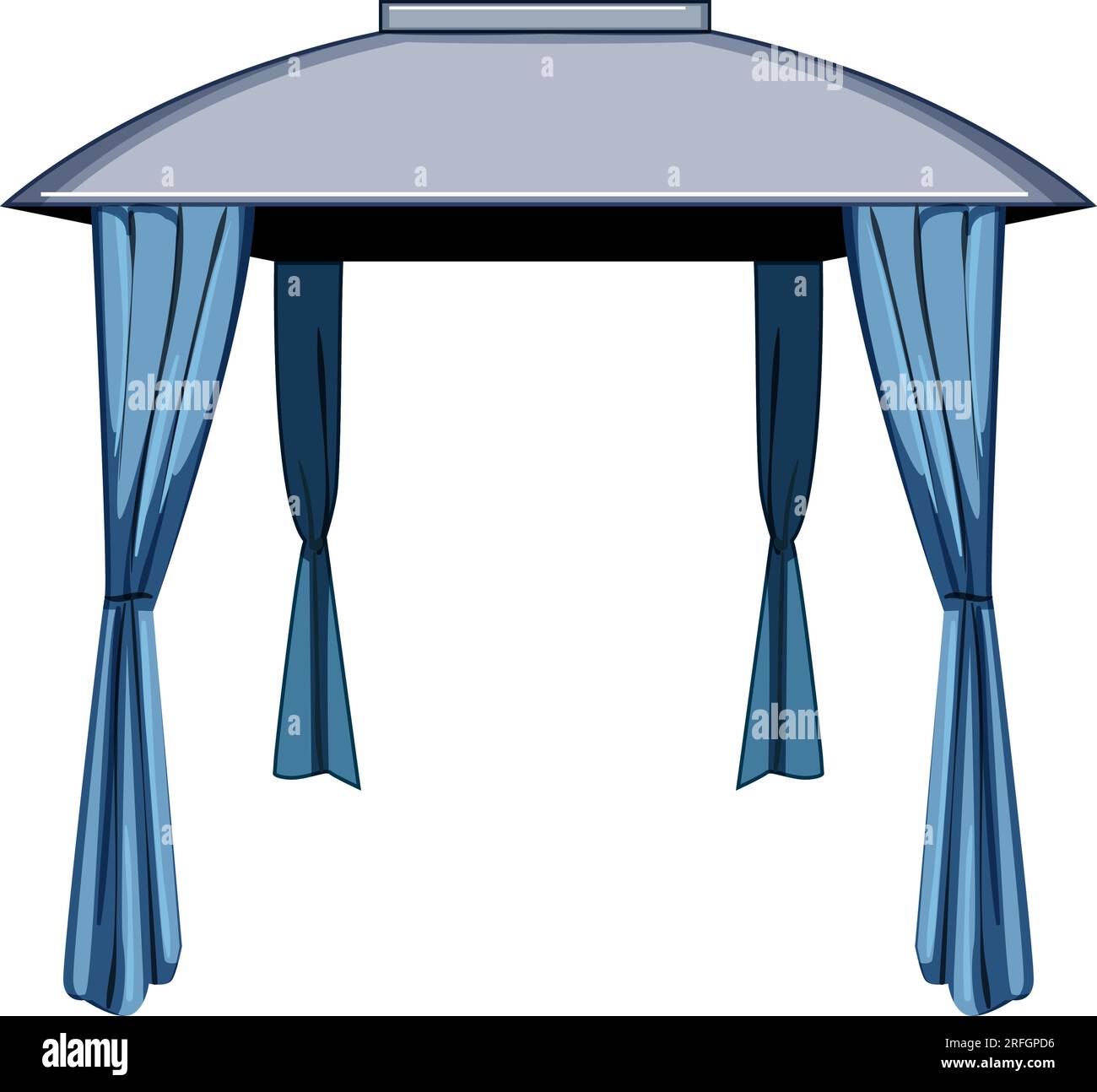 nature tent garden cartoon vector illustration Stock Vector Image & Art ...