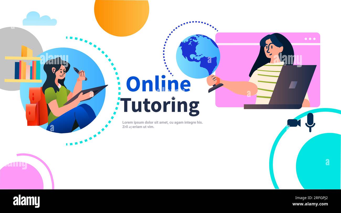 Students watching video classroom Stock Vector Images - Alamy