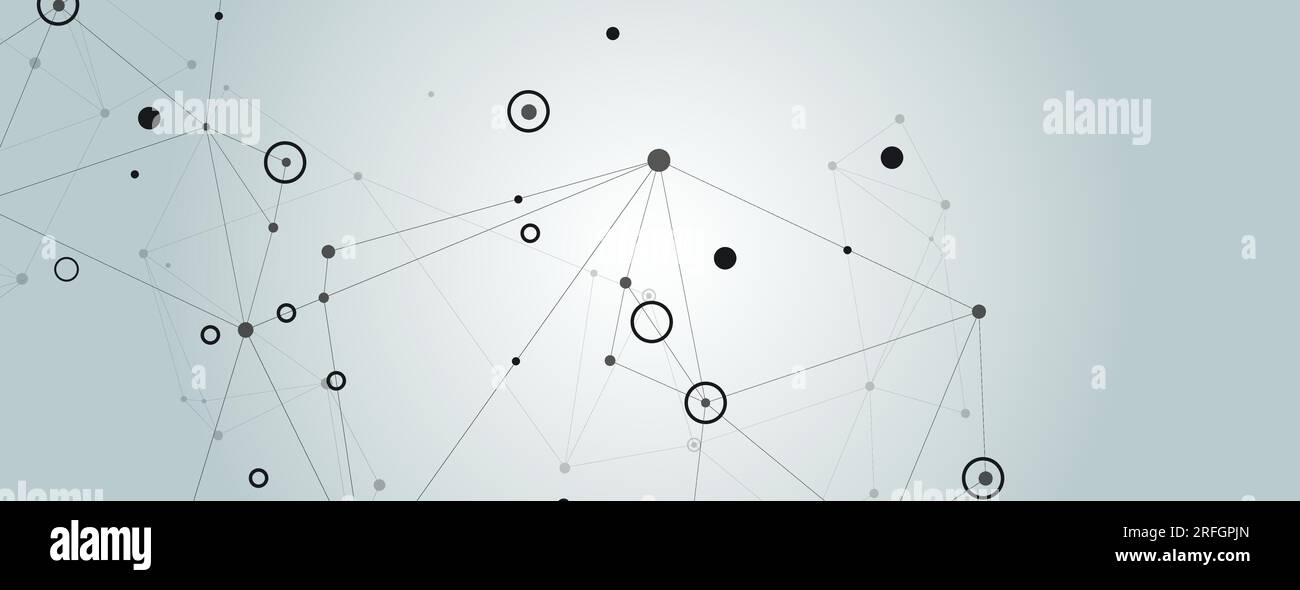 Pattern with connection technology. Global network connection. White ...