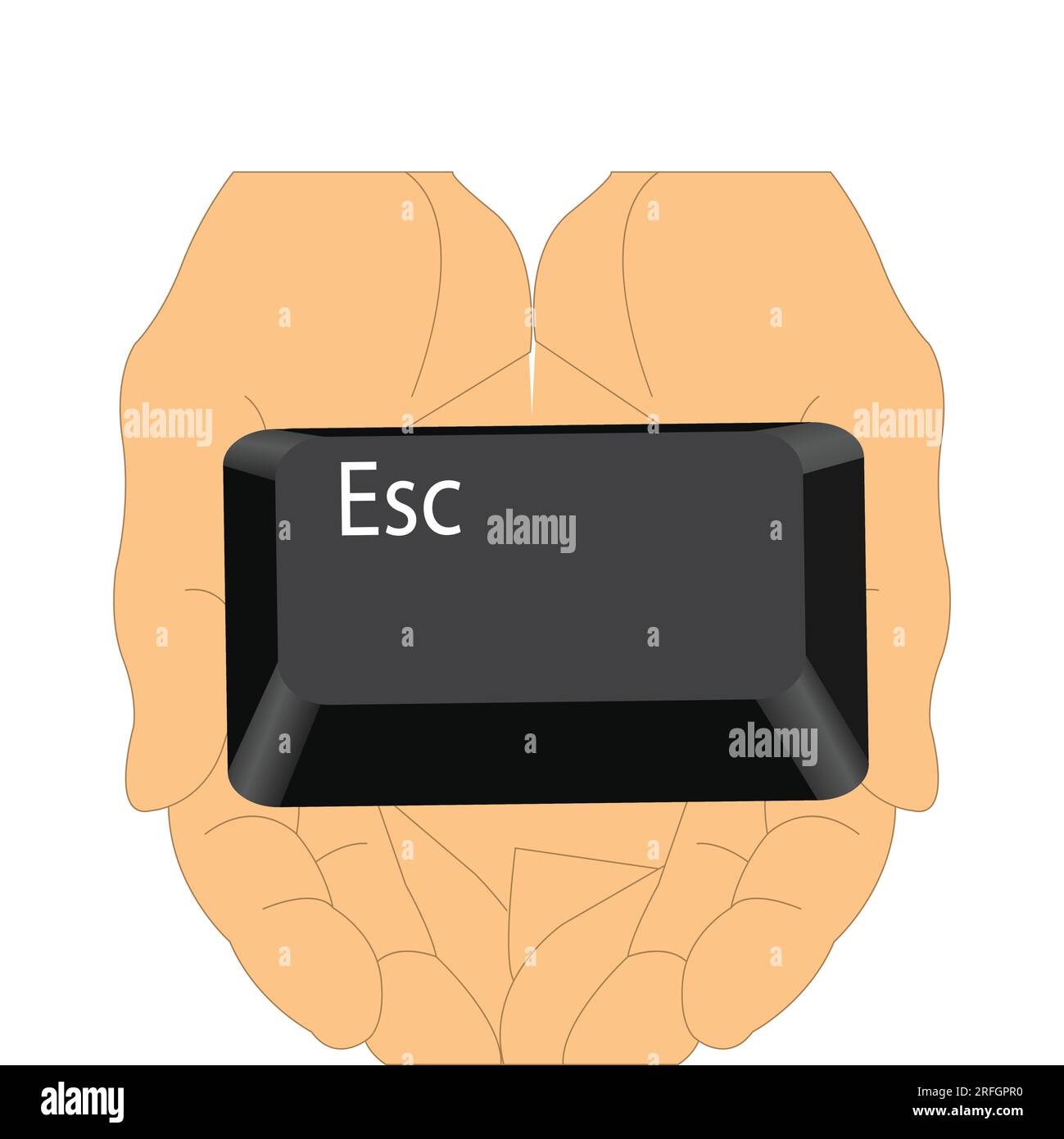 Esc keyboard Stock Vector Images - Alamy