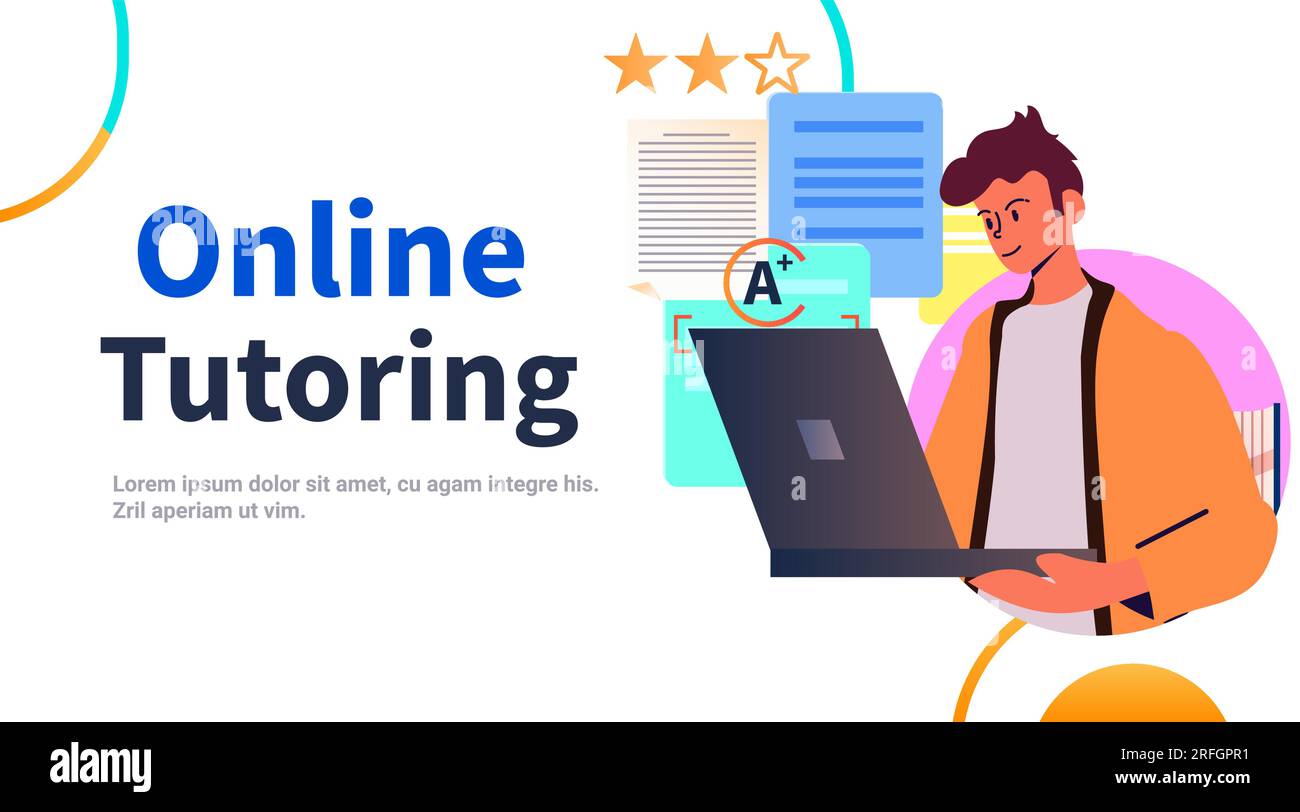 Students watching video classroom Stock Vector Images - Alamy