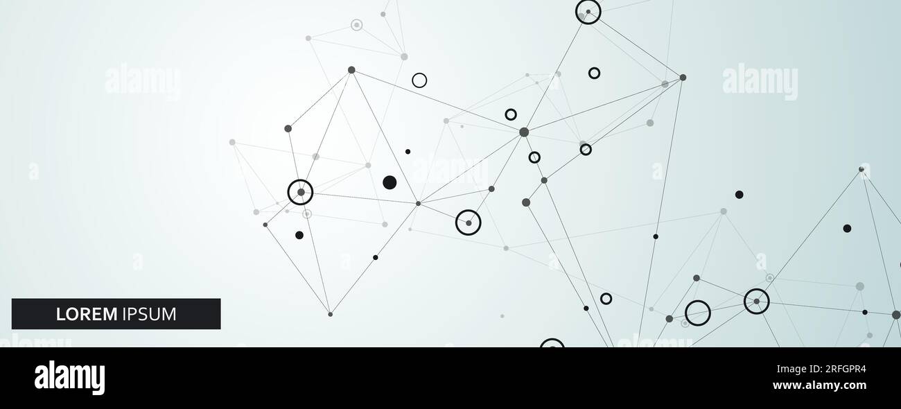 Pattern with connection technology. Global network connection. White ...