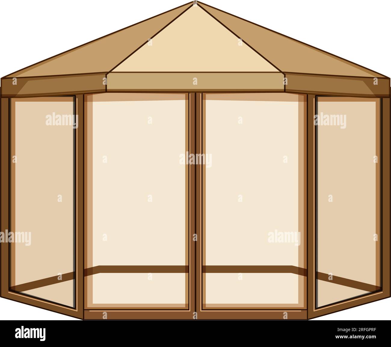 leisure tent garden cartoon vector illustration Stock Vector Image ...