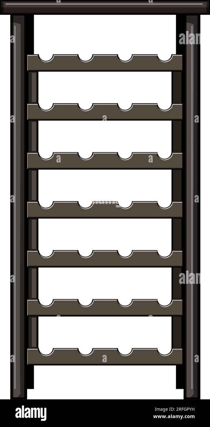 restaurant wine cabinet cartoon vector illustration Stock Vector Image ...