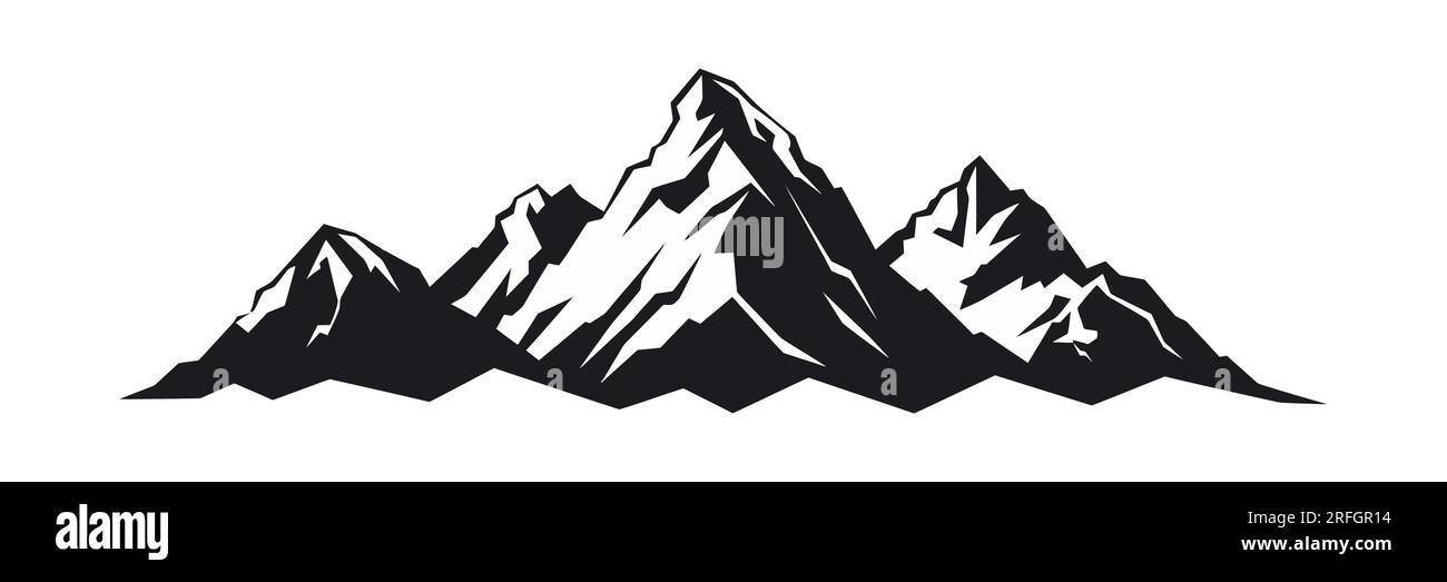 Mountain Range Outline Clip Art