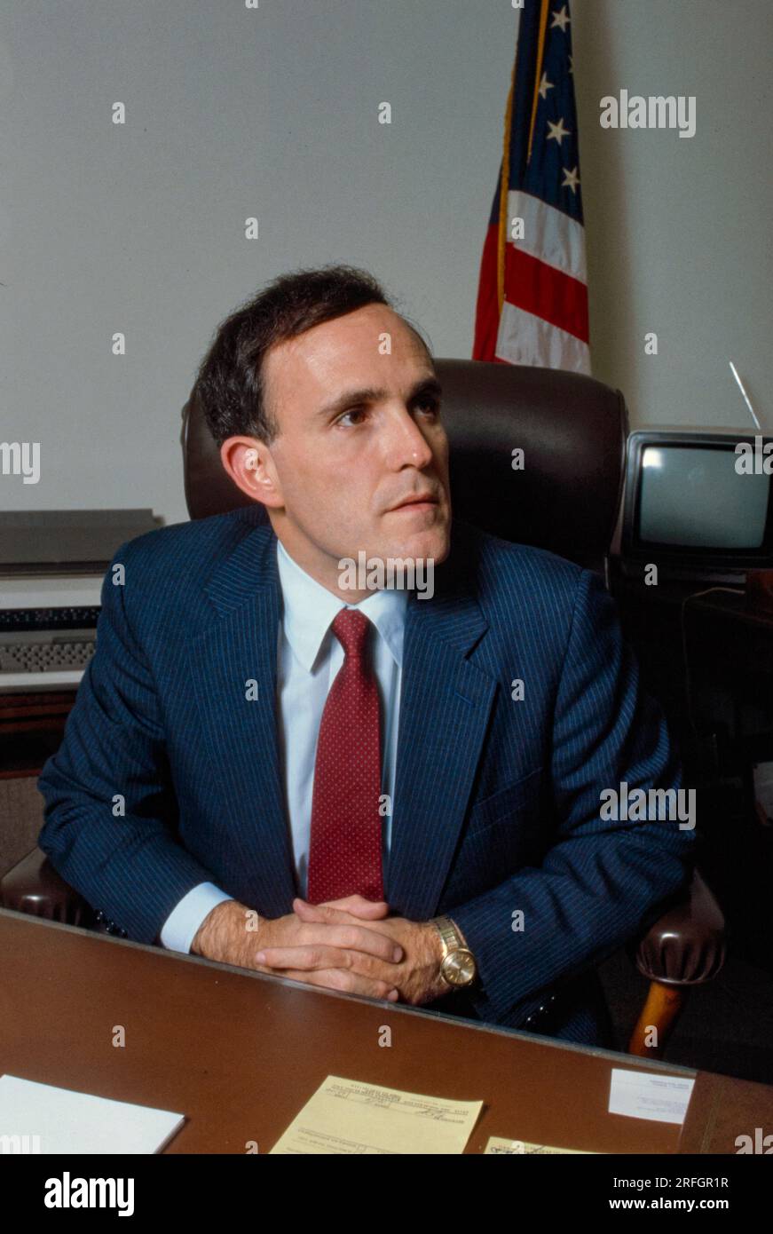 Rudy Giuliani, US Attorney for the Southern District of New York in his ...