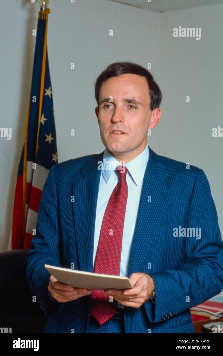 Rudy Giuliani, US Attorney for the Southern District of New York in his ...