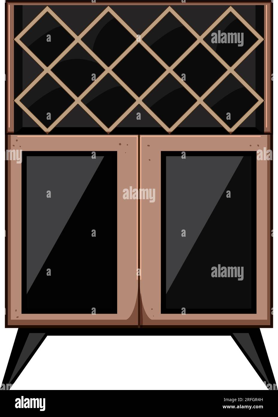 ry wine cabinet cartoon vector illustration Stock Vector Image & Art ...