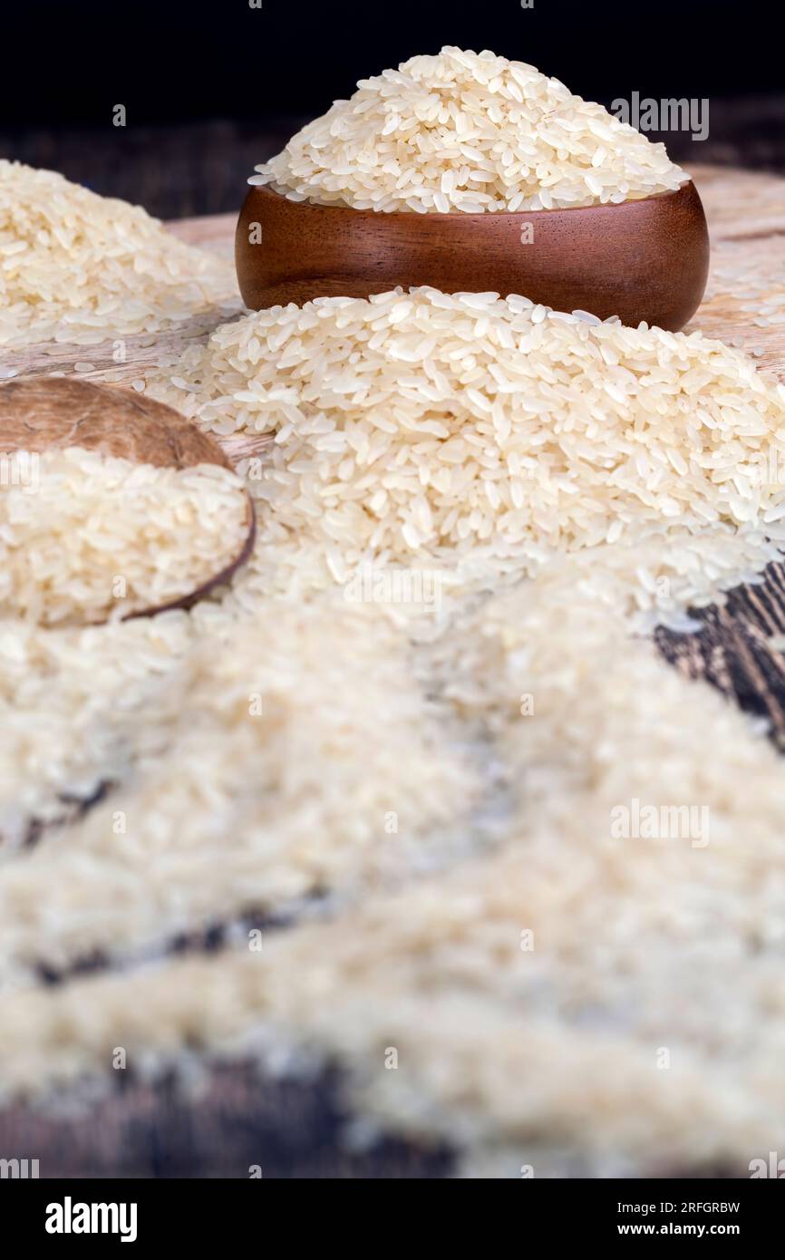 white ripe steamed rice, raw uncooked steamed rice for better taste and ...