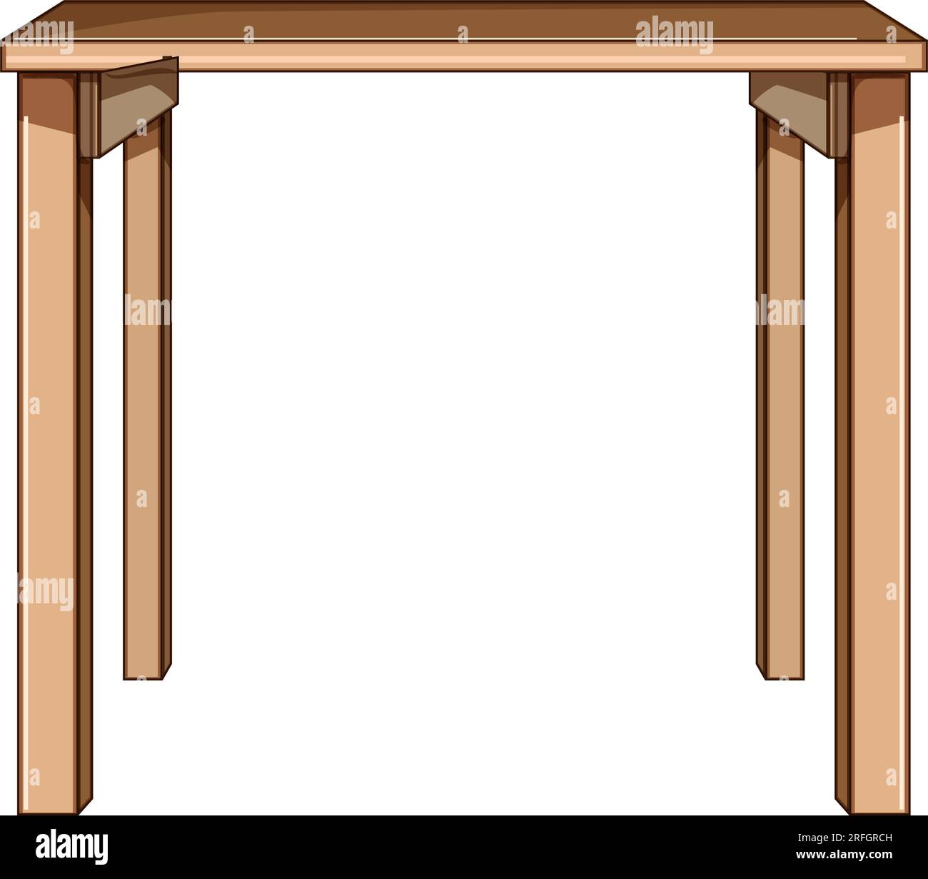 old wooden table cartoon vector illustration Stock Vector Image & Art ...