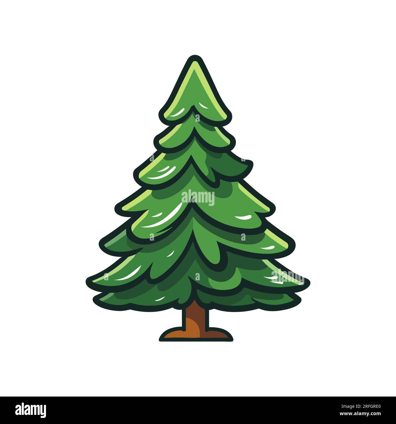 Simple Christmas Tree Vector