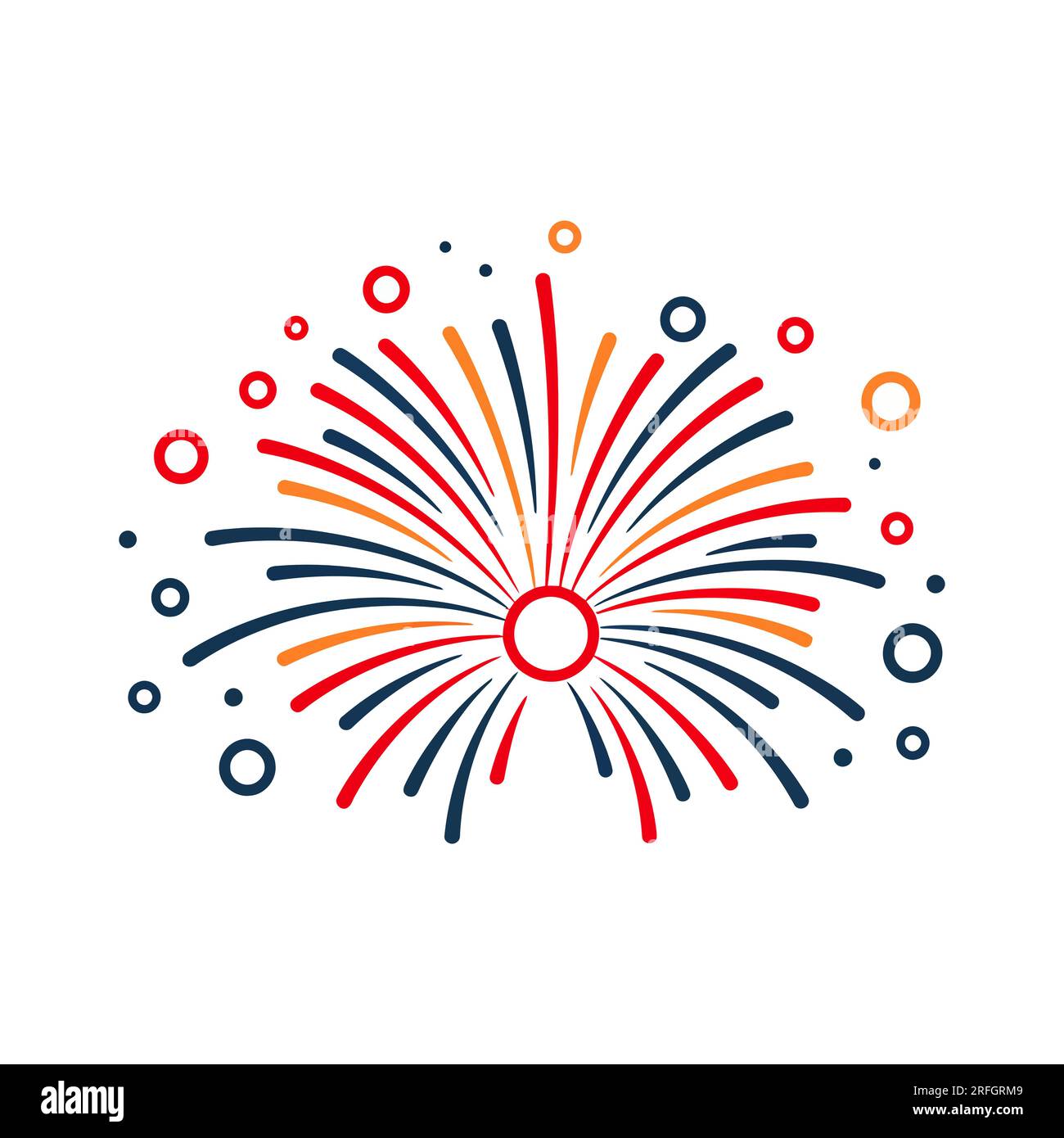 Firework sign on white background. Vector illustration Stock Vector ...