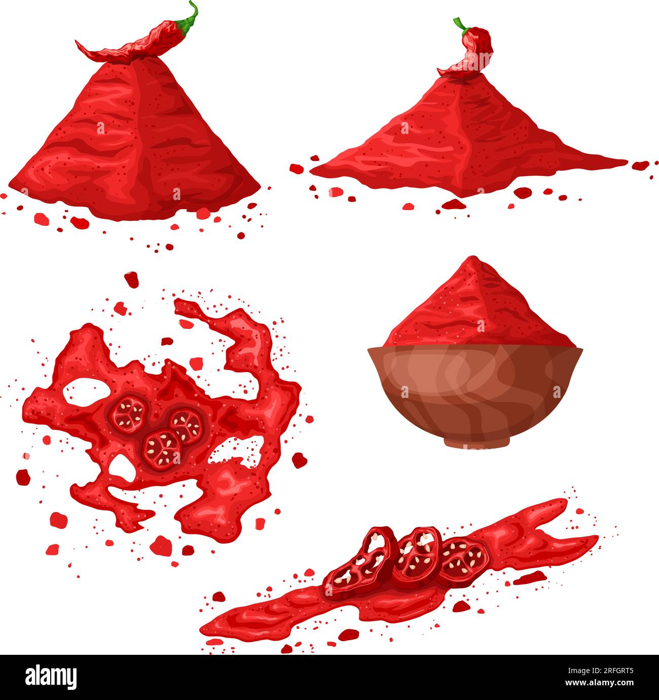 paprika red set cartoon vector illustration Stock Vector Image & Art - Alamy