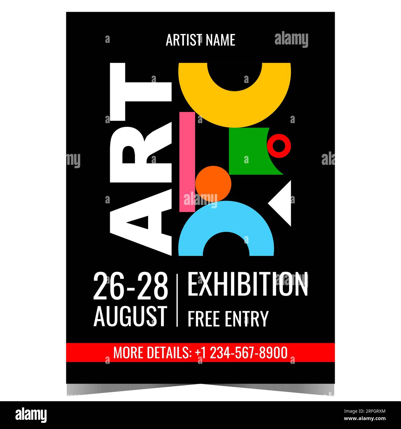 Exhibition gallery flyer Stock Vector Images - Alamy