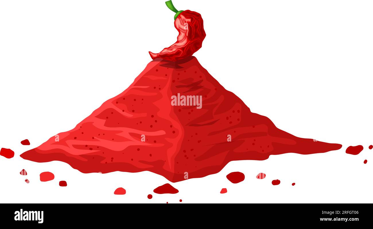 pepper paprika red cartoon vector illustration Stock Vector Image & Art ...