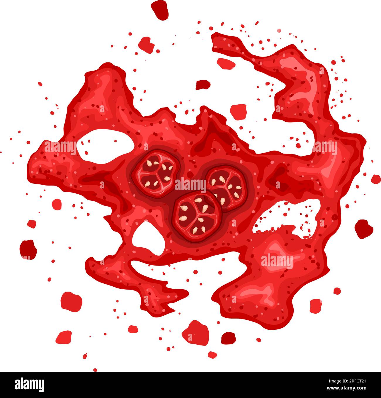 Top view paprika powder Stock Vector Images - Alamy