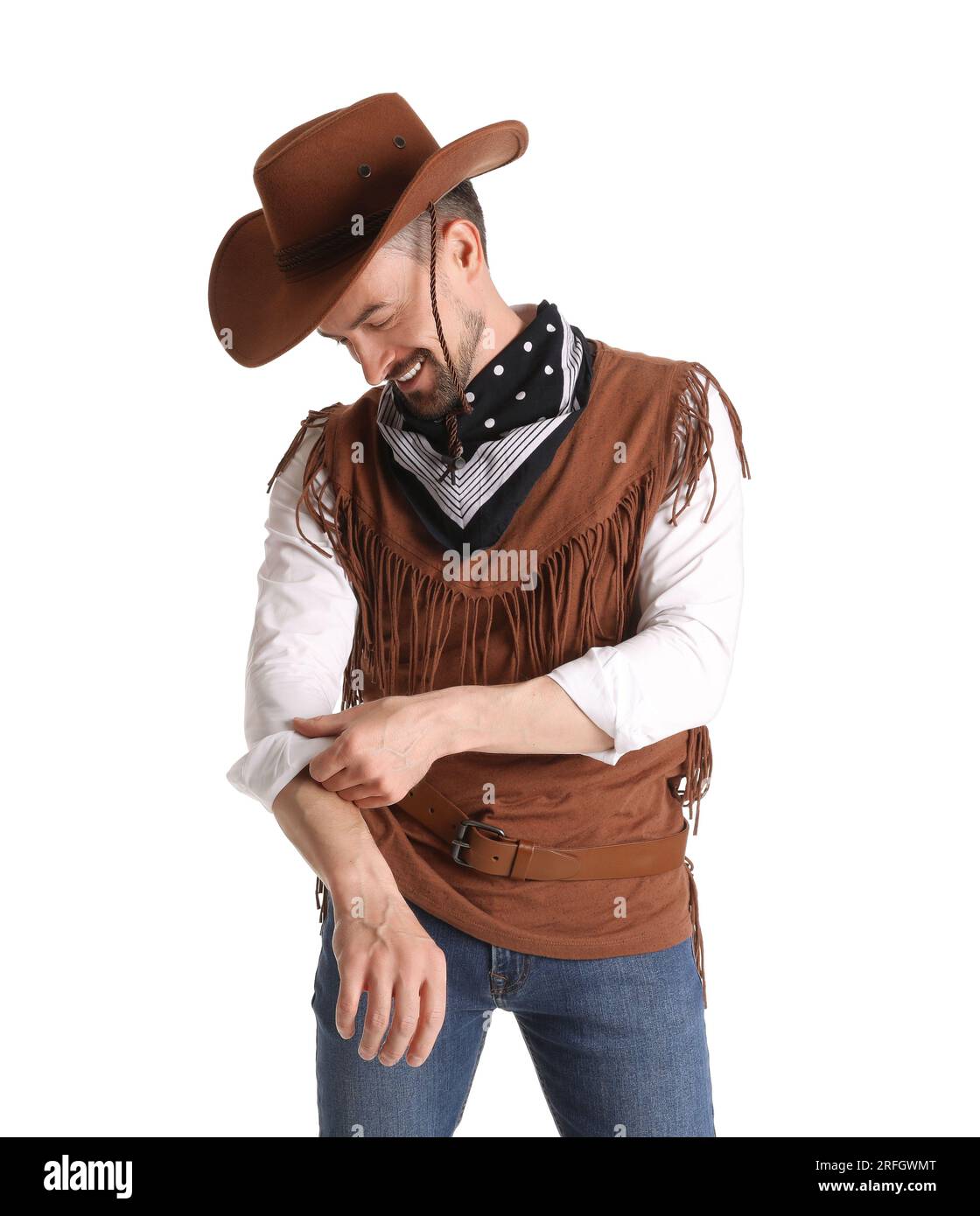 Cowboy vest Cut Out Stock Images & Pictures - Alamy