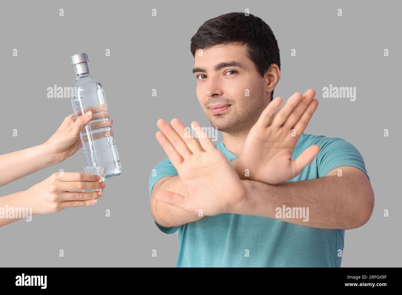 Woman rejecting man at bar hi-res stock photography and images - Alamy