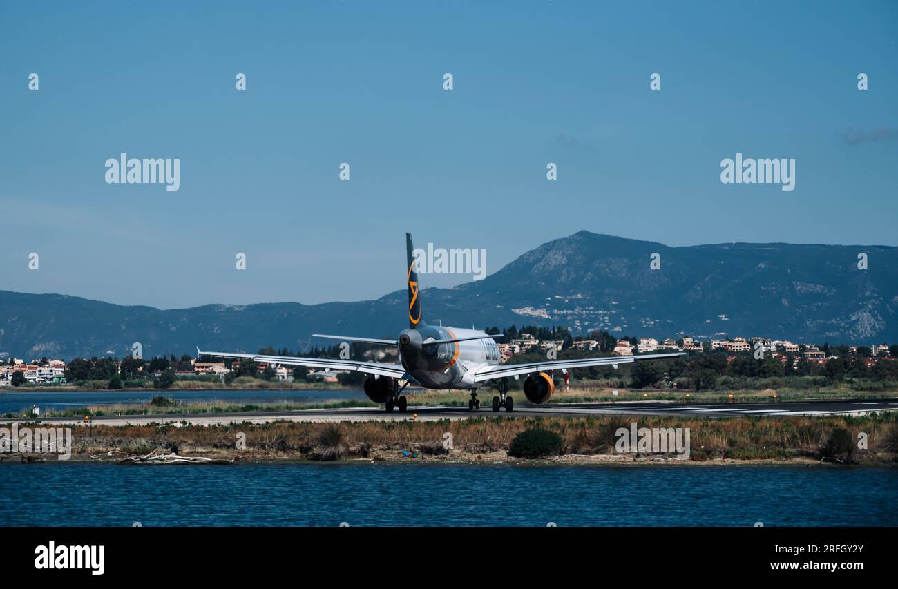 Kerkyra, Greece - 09 24 2022: View from Tourist Sightseeing locations ...