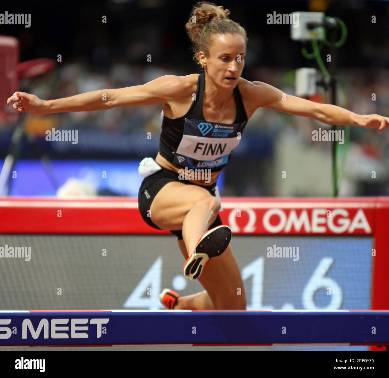 Michelle FINN of Ireland in the 3000 metres steeplechase for the Women ...