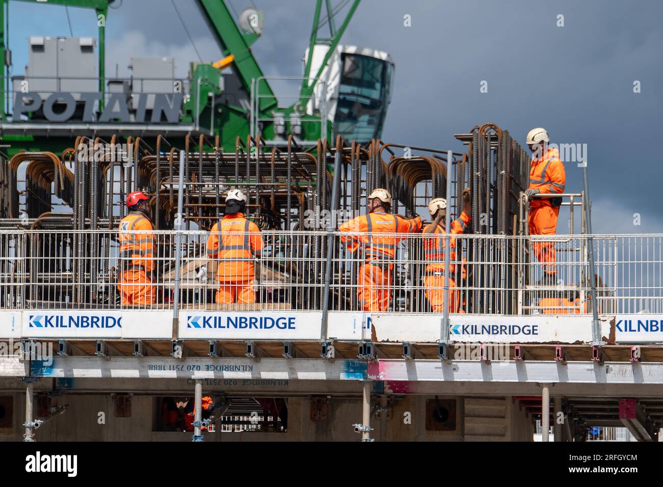 Harefield, UK. 3rd August, 2023. Construction of the HS2 High Speed ...
