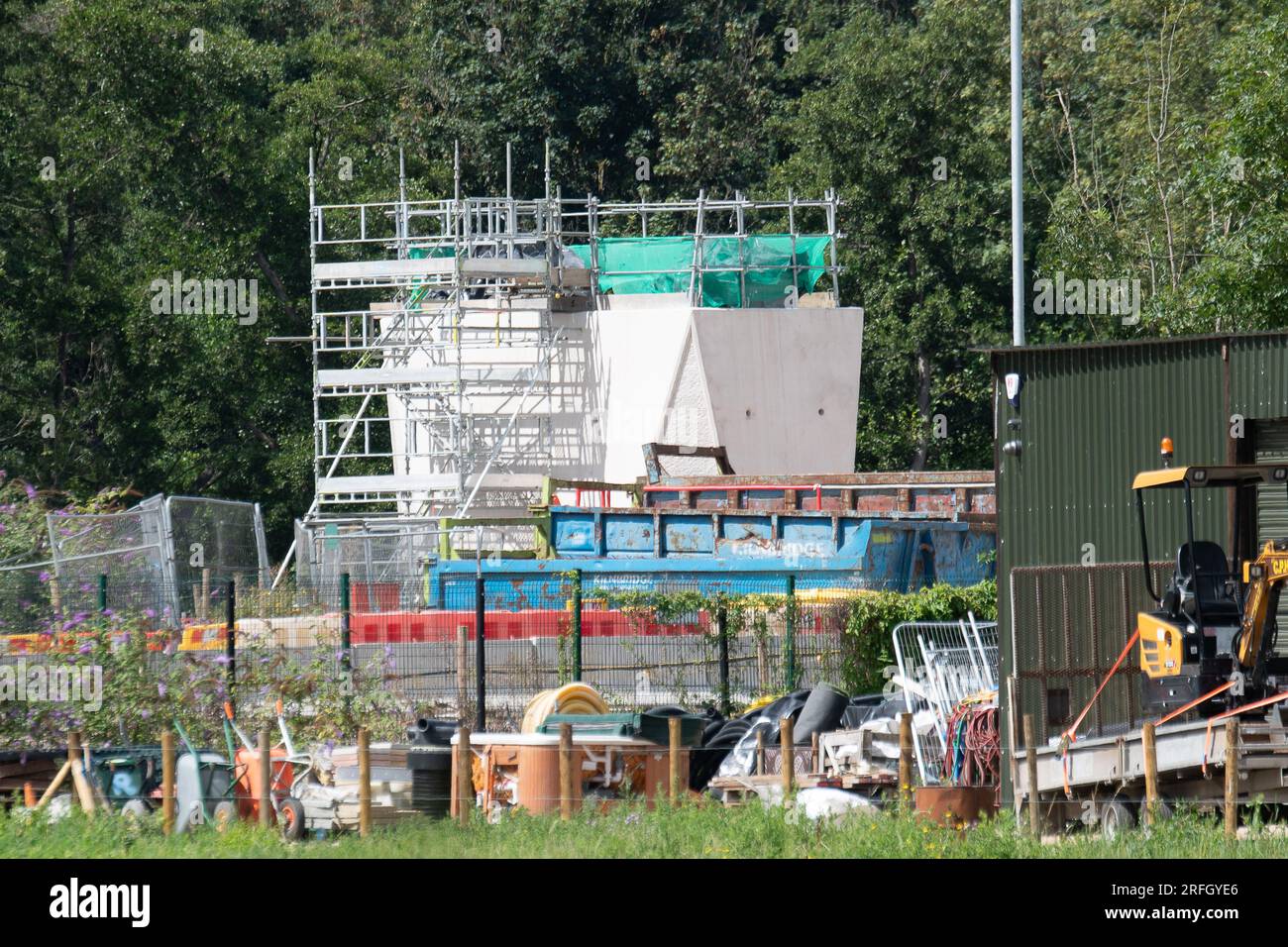 Harefield, UK. 3rd August, 2023. Construction of the HS2 High Speed ...