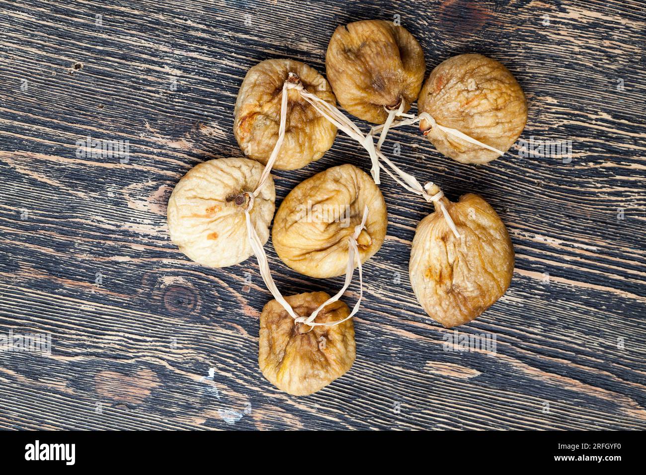 dried ripe and sweet yellow figs, figs dried naturally in the sun ...