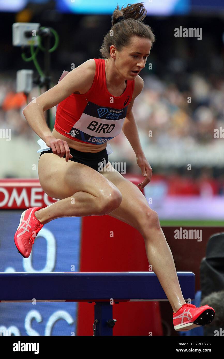 Elizabeth BIRD of Great Britain in the 3000 metres steeplechase for the ...