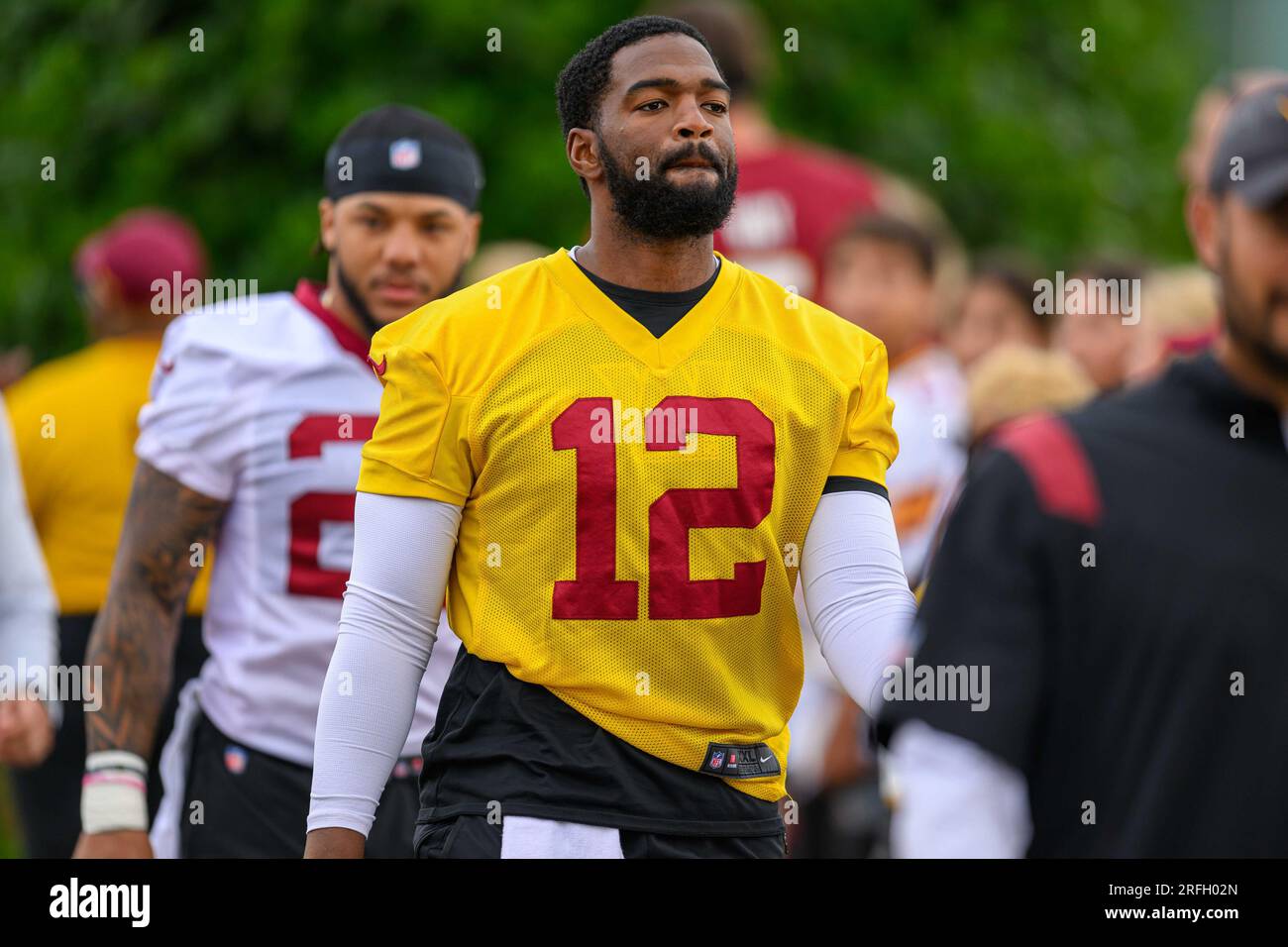 August 3rd 2023: Washington Commanders quarterback Jacoby Brissett (12 ...