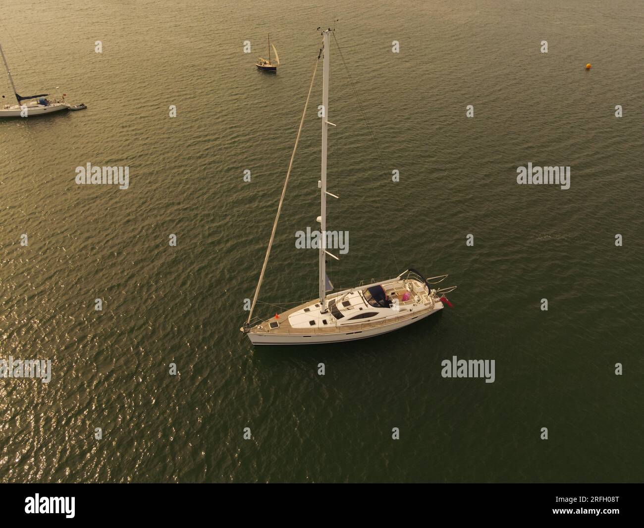 Views over the water at Itchenor, part of Chichester Harbour, West ...