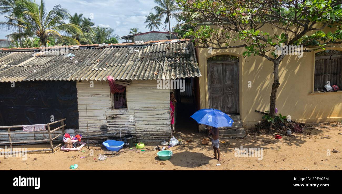 Sri Lanka, Colombo-Dec 1, 2019: poor simple lives of ordinary people ...