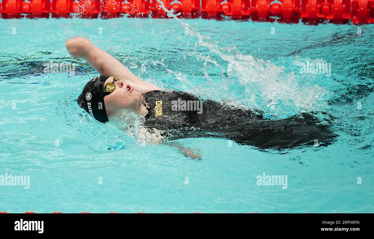 Great Britain's Ellie Challis in the Women's 50m Backstroke S3 Final ...