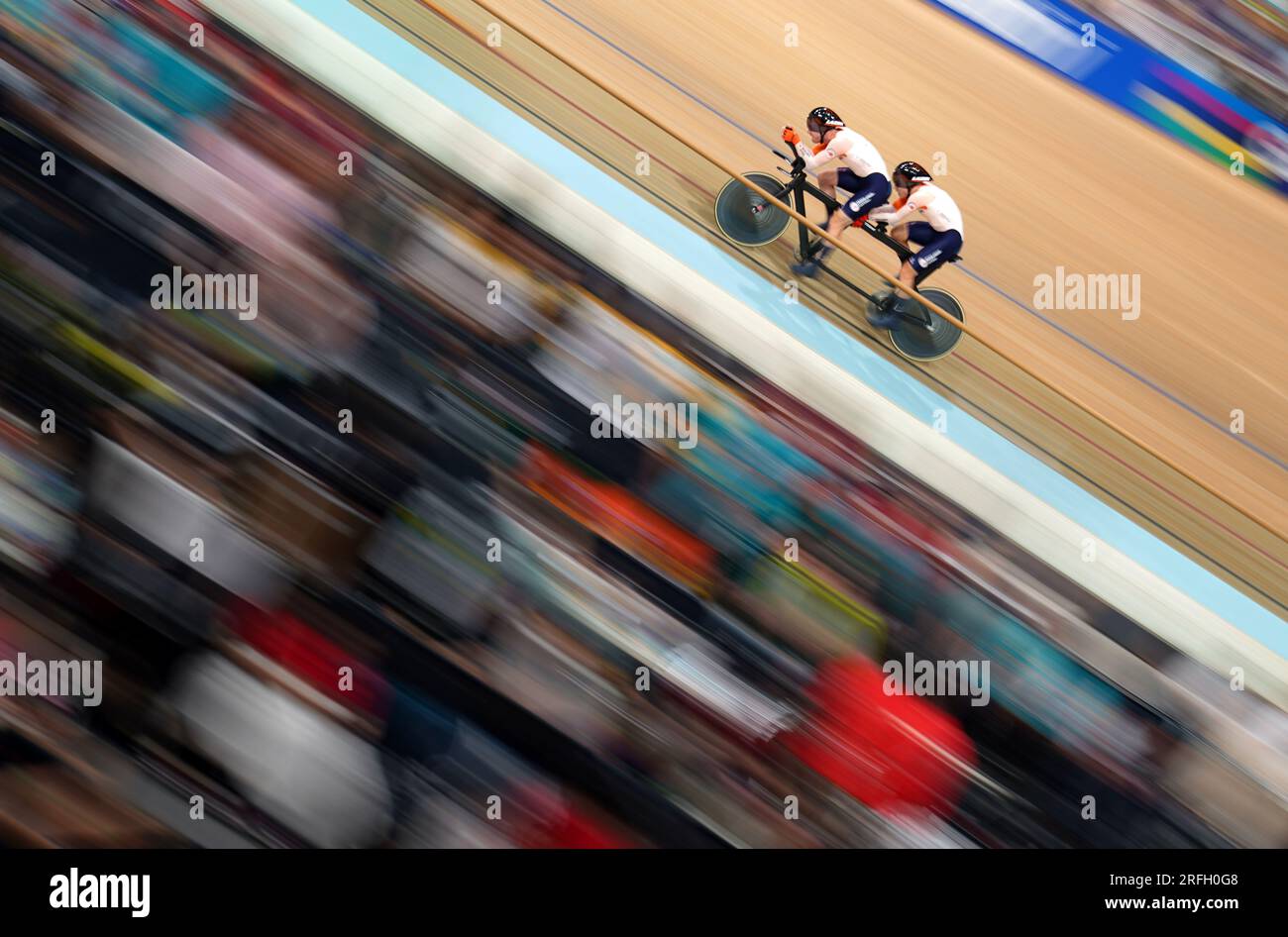 Netherland's Tristan Bangma and Patrick Bos in action during the gold ...