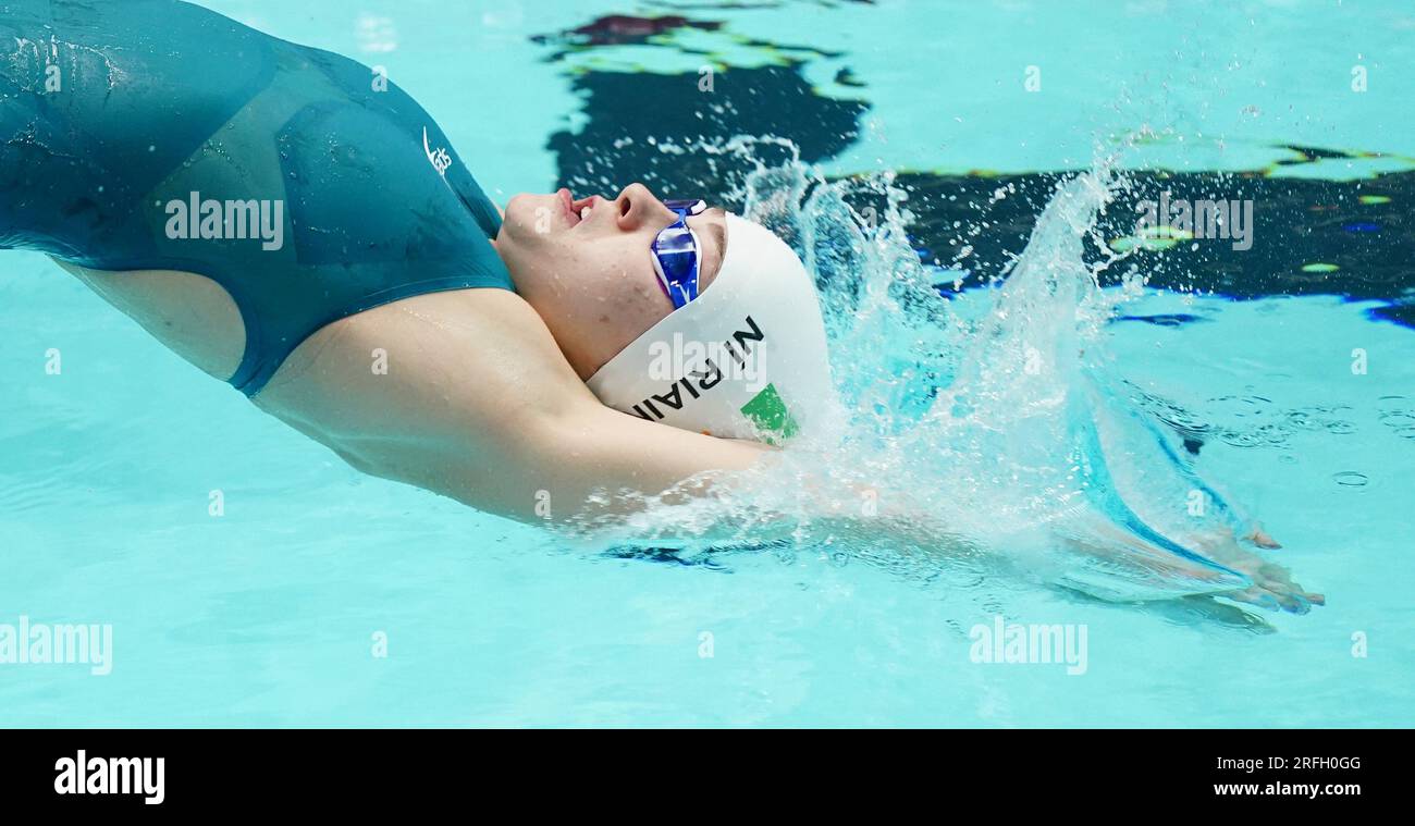 Ireland's Roisin Ni Riain on her way to winning the Women's 100m ...