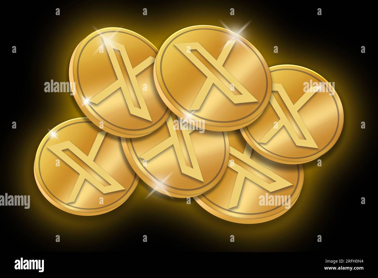X money logo hi-res stock photography and images - Alamy