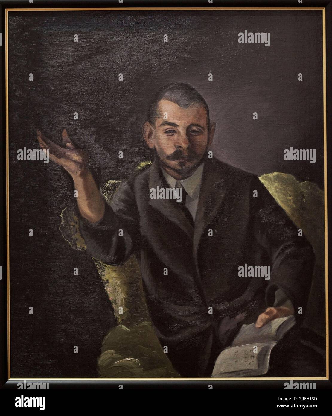 Edvarts Virza (1883-1940). Latvian writer and poet. Portrait by Konrads ...