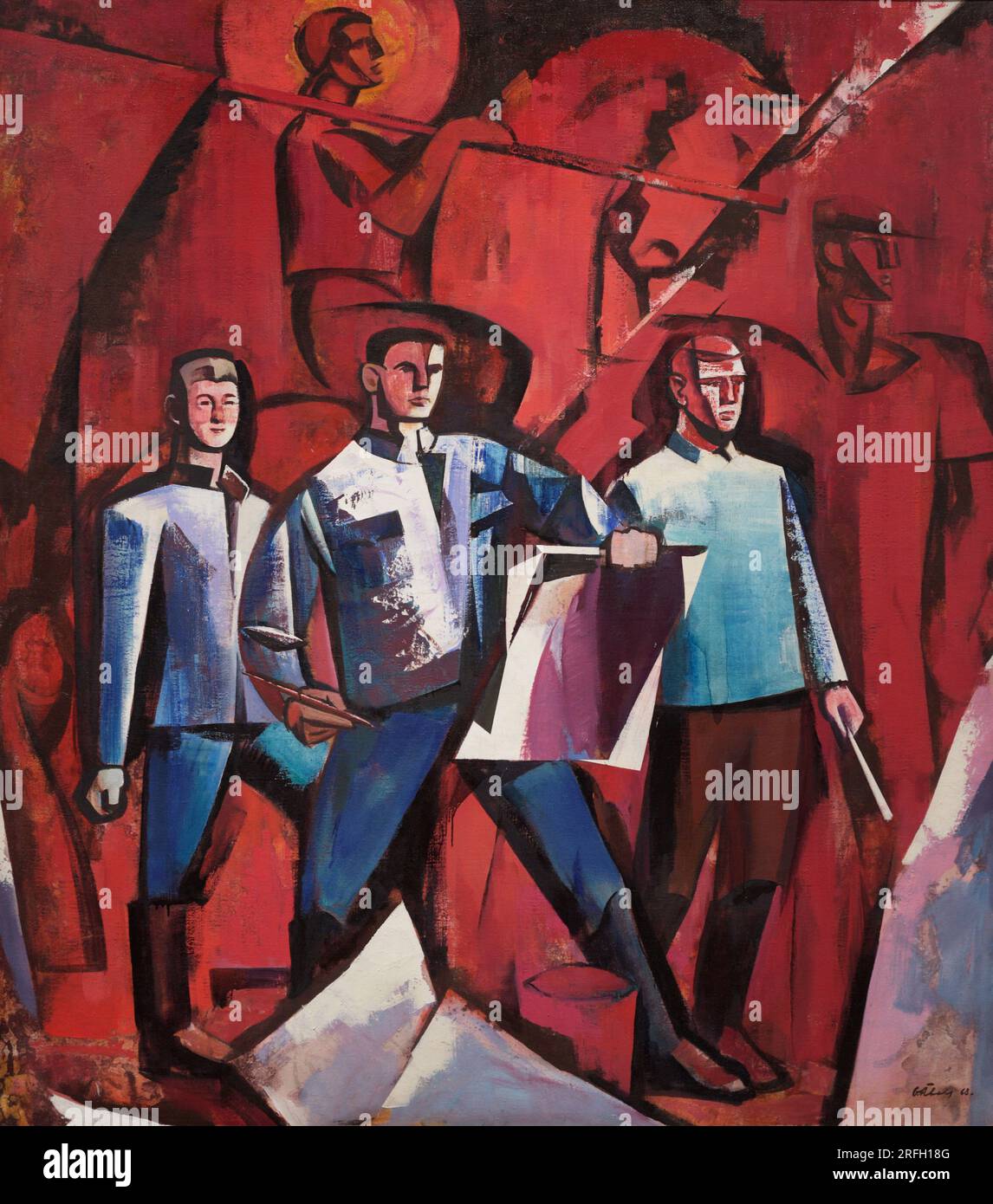 Proletariat carrying the sun hi-res stock photography and images - Alamy