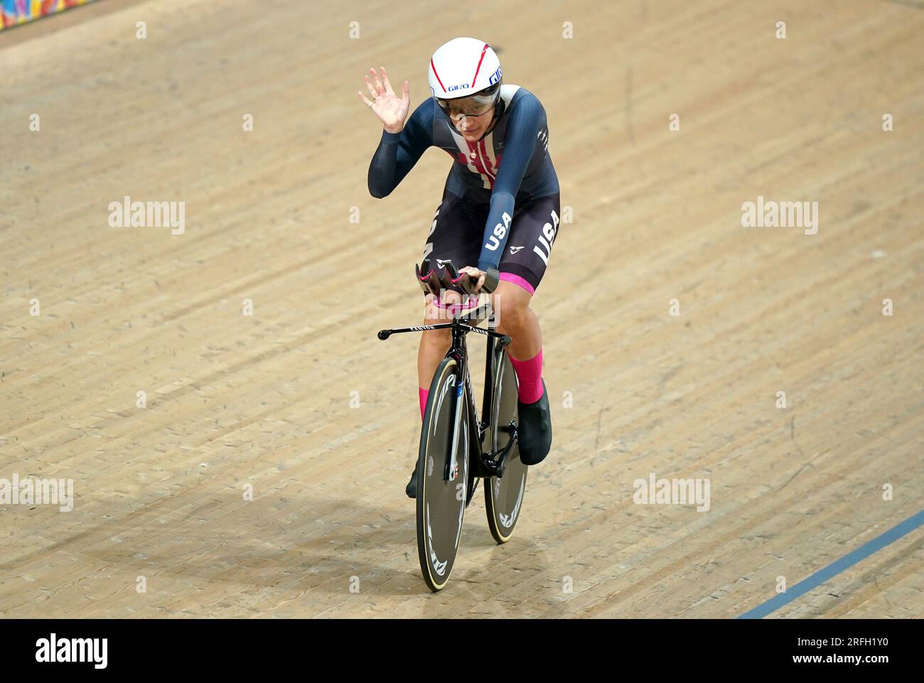 USA's Chloe Dygert celebrates winning gold in the Women's Elite ...