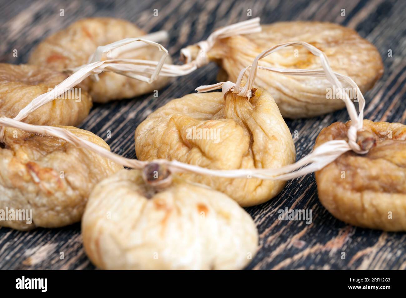 dried ripe and sweet yellow figs, figs dried naturally in the sun ...