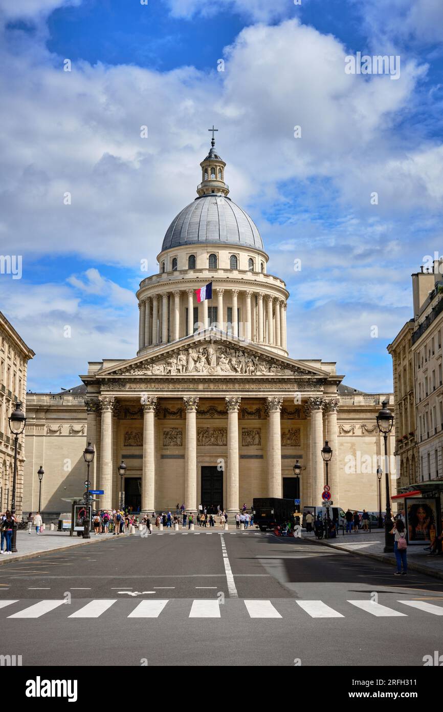 Pediment with the central figures of the nation and liberty hi-res ...