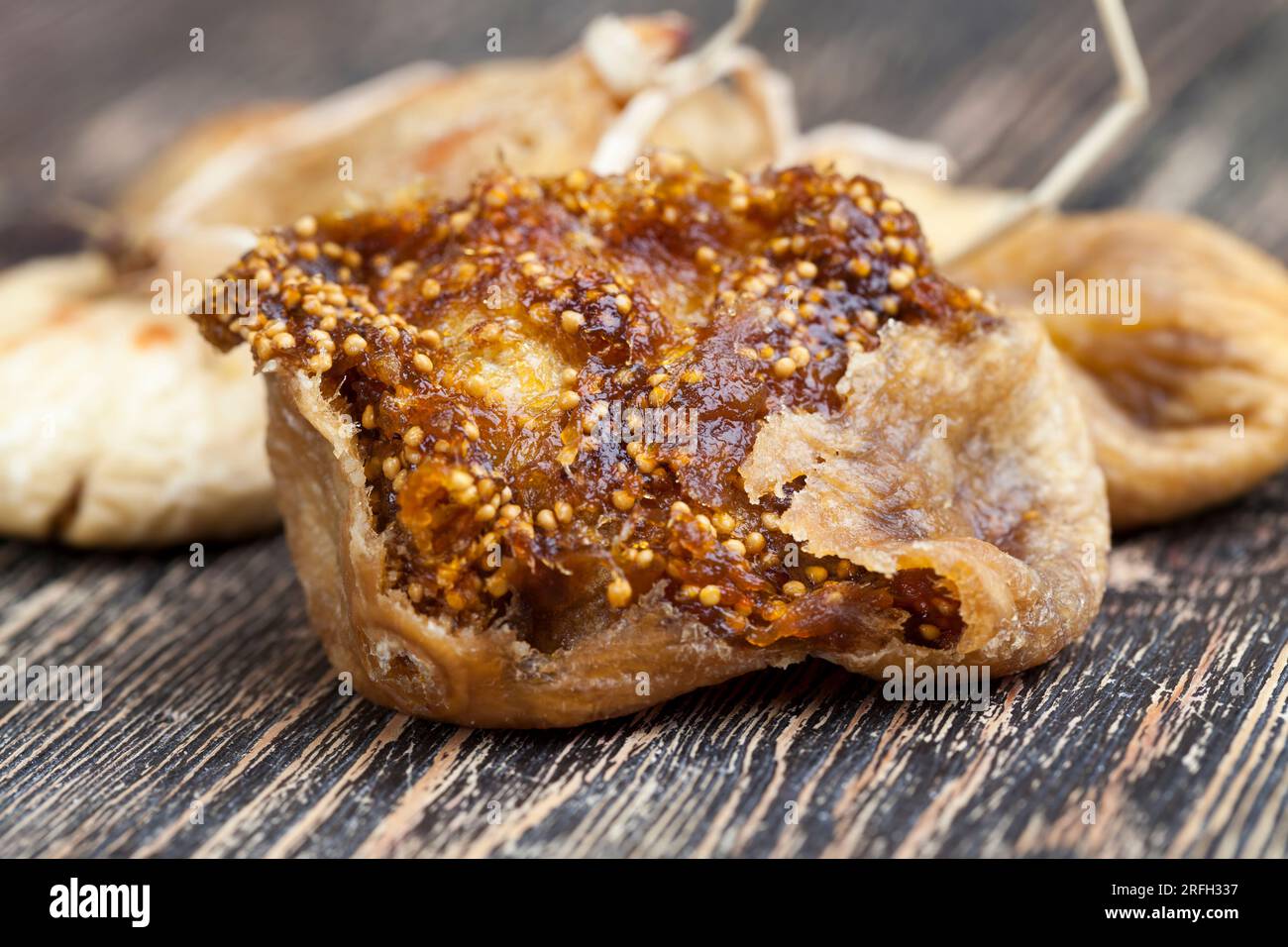 dried ripe and sweet yellow figs, figs dried naturally in the sun ...