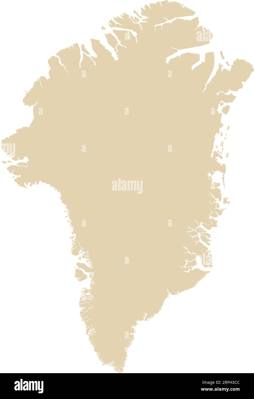 BEIGE CMYK color map of GREENLAND Stock Vector Image & Art - Alamy