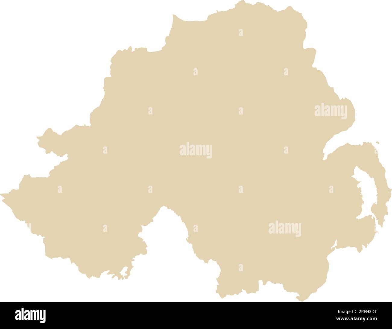 BEIGE CMYK color map of NORTHERN IRELAND Stock Vector Image & Art - Alamy