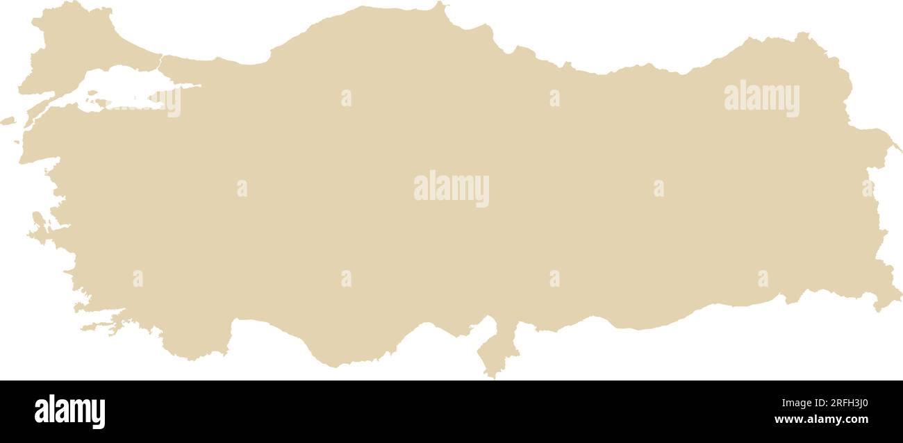 BEIGE CMYK color map of TURKEY Stock Vector Image & Art - Alamy
